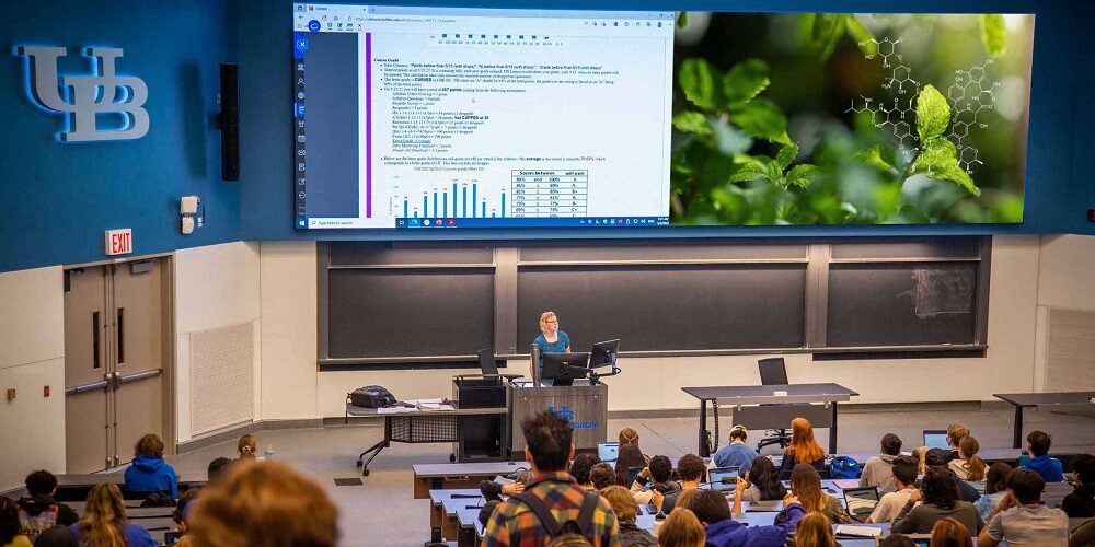 University at Buffalo Mixes Old School Tech with New LED Displays ...